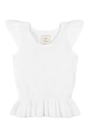 HOPE & HENRY Organic Peplum Sweater Top