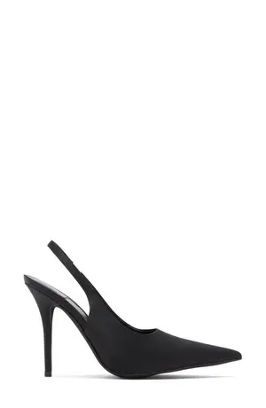 Jeffrey Campbell Surpass Slingback Pumps - Black Satin