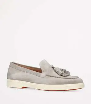 Santoni Suede Feudal Loafers