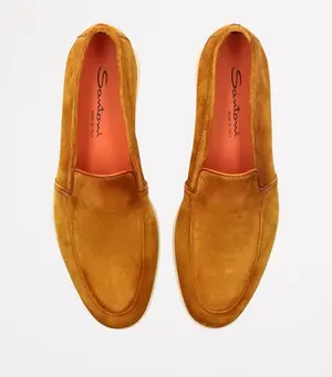 Santoni Suede Loafers