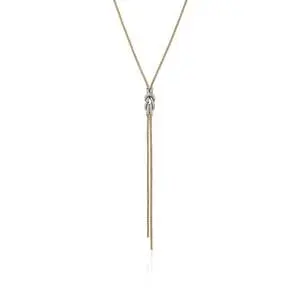 John Hardy Love Knot Y Diamond Necklace - Gold
