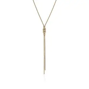 John Hardy Love Knot Y Diamond Necklace - Gold
