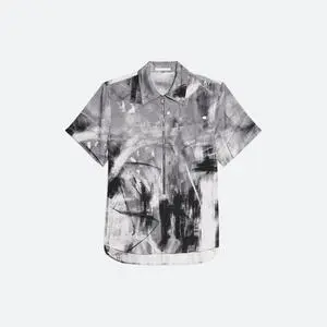 Helmut Lang Zip Scribble Shirt