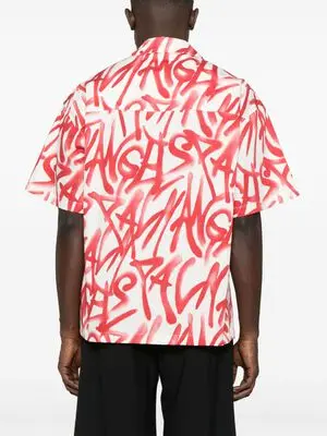 Palm Angels Graffiti-print Shirt