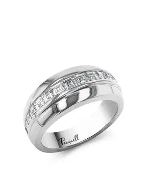 PRAGNELL Platinum Diamond Band Ring - Silver