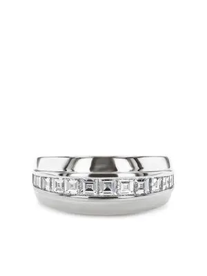 PRAGNELL Platinum Diamond Band Ring - Silver