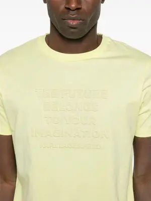 Karl Lagerfeld Slogan-embossed T-shirt