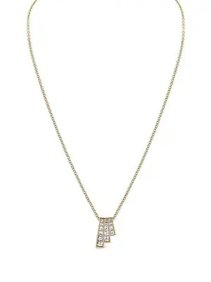 PRAGNELL 18kt Yellow Manhattan Diamond Pendant Necklace - Gold