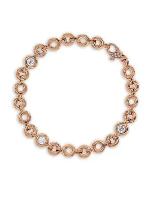 PRAGNELL 18kt Rose Gold Diamond Bracelet - Pink