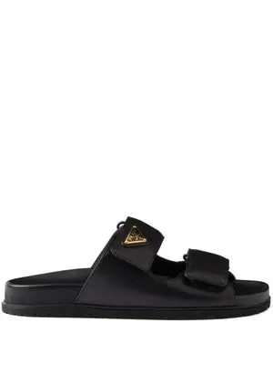 Prada Touch-strap Leather Sandals
