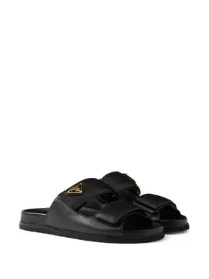 Prada Touch-strap Leather Sandals