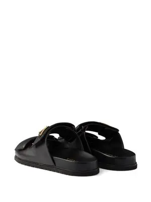Prada Touch-strap Leather Sandals