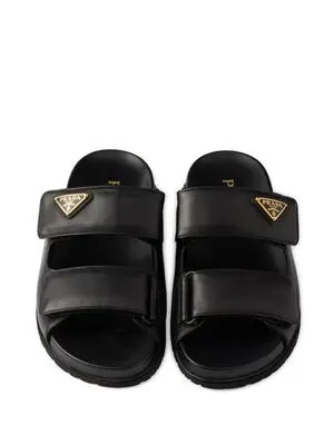 Prada Touch-strap Leather Sandals