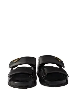 Prada Touch-strap Leather Sandals