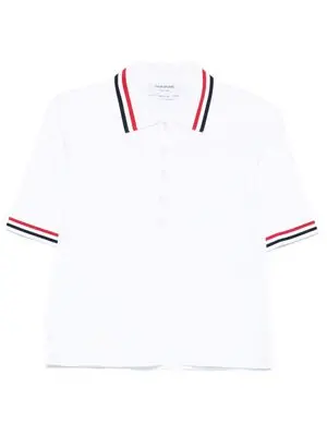 Thom Browne Jersey Polo Shirt - White