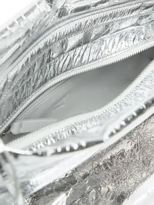 Marsèll Fanta Metallic Effect Leather Clutch Bag - Silver