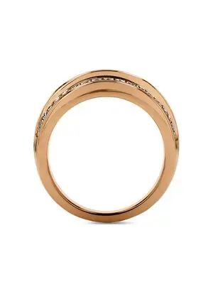 PRAGNELL 18kt Rose Gold Diamond Manhattan Ring - Pink