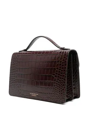 Victoria Beckham Embossed Crocodile Shoulder Bag