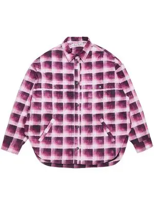 Acne Studios Checked Shirt - Pink
