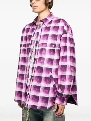 Acne Studios Checked Shirt - Pink
