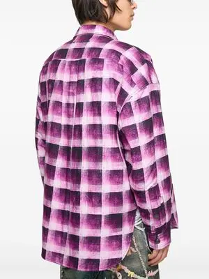 Acne Studios Checked Shirt - Pink