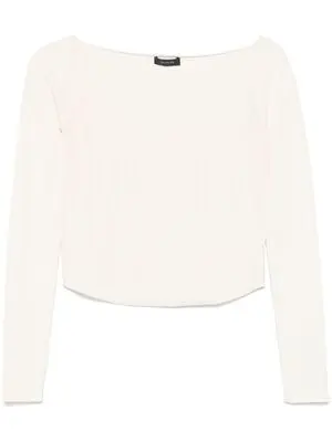 MUGLER Boning-detail Sweater - Neutrals