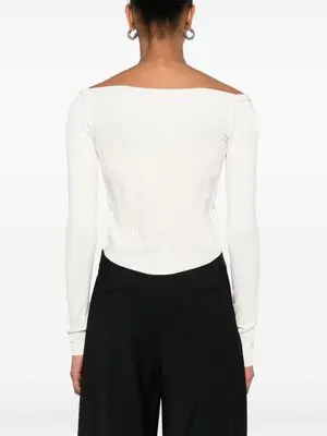 MUGLER Boning-detail Sweater - Neutrals
