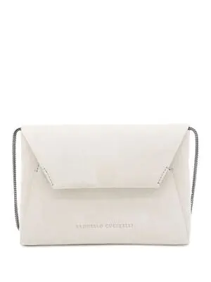 Brunello Cucinelli Duo Clutch - White