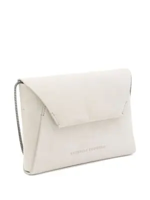 Brunello Cucinelli Duo Clutch - White