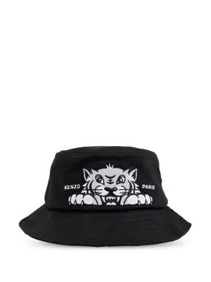 Kenzo Cotton Bucket Hat - Black