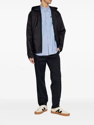 Moncler Cotton Gabardine Chinos - Blue