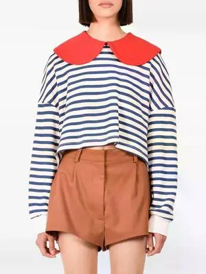 IOANA CIOLACU Striped Sweatshirt - Blue