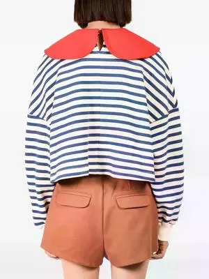 IOANA CIOLACU Striped Sweatshirt - Blue