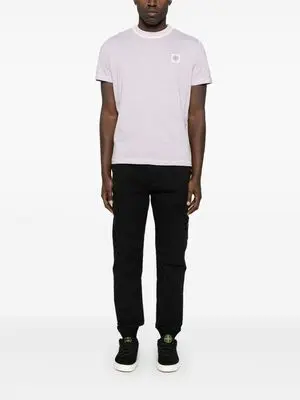 Stone Island Organic-cotton Jersey T-shirt - Purple