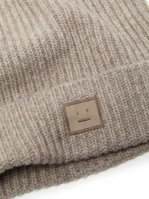 Acne Studios Face Logo Beanie