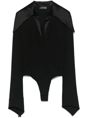 MUGLER Spiky-collar Bodysuit