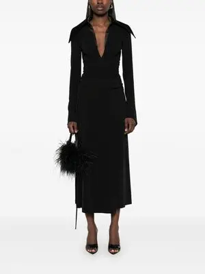 MUGLER Spiky-collar Bodysuit