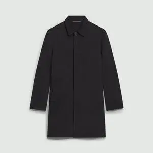 Theory Car Coat In Double-face Wool-cashmere - Hickory Melange