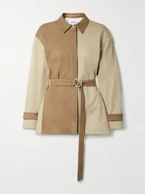 Partow Brahm Belted Paneled Jacket