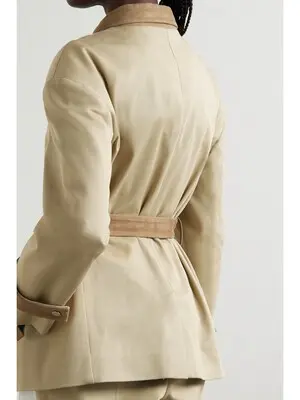 Partow Brahm Belted Paneled Jacket