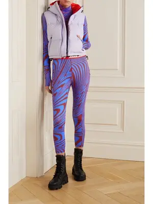 Aztech Mountain Next To Skin Printed Stretch-jersey Leggings