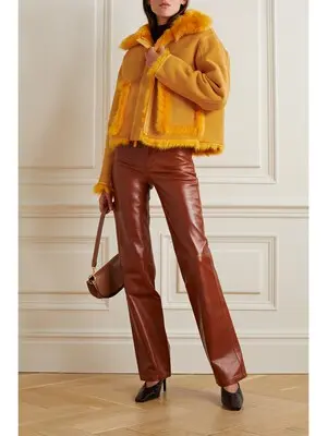 Lafayette 148 New York Reversible Shearling Jacket