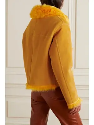 Lafayette 148 New York Reversible Shearling Jacket