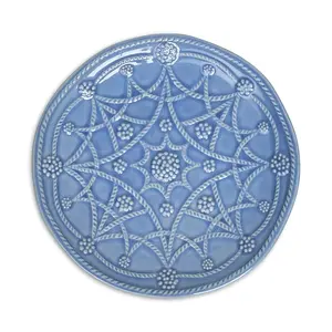 JULISKA Jardins Du Monde Assorted Side/cocktail Plates, Set Of 4 - Blue