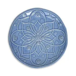 JULISKA Jardins Du Monde Assorted Side/cocktail Plates, Set Of 4 - Blue