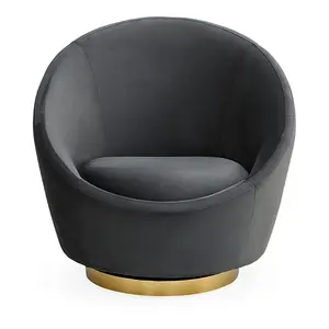 Jonathan Adler Ether Swivel Chair - Charcoal