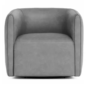 BERNHARDT Connell Swivel Chair, In Leather