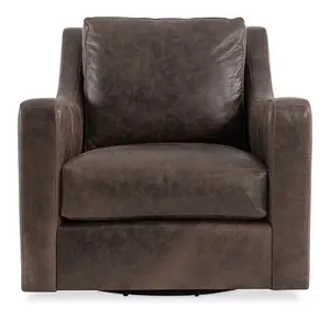 BERNHARDT Temecula Leather Swivel Chair