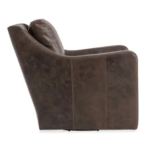 BERNHARDT Temecula Leather Swivel Chair