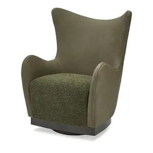 MASSOUD Denton Swivel Chair - Durango Fern